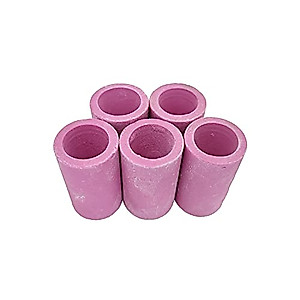 Sandblaster Gun Nozzles 5Pcs Tip Sand Blaster Replacement Cylinder Ceramic Abrasive Nozzles for Blasting (Pink)(6mm)
