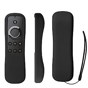 Ueohitsct Silicone Remote Control Case Protective Cover Fit for Amazon Fire TV Stick with Alexa Voice Remote Control