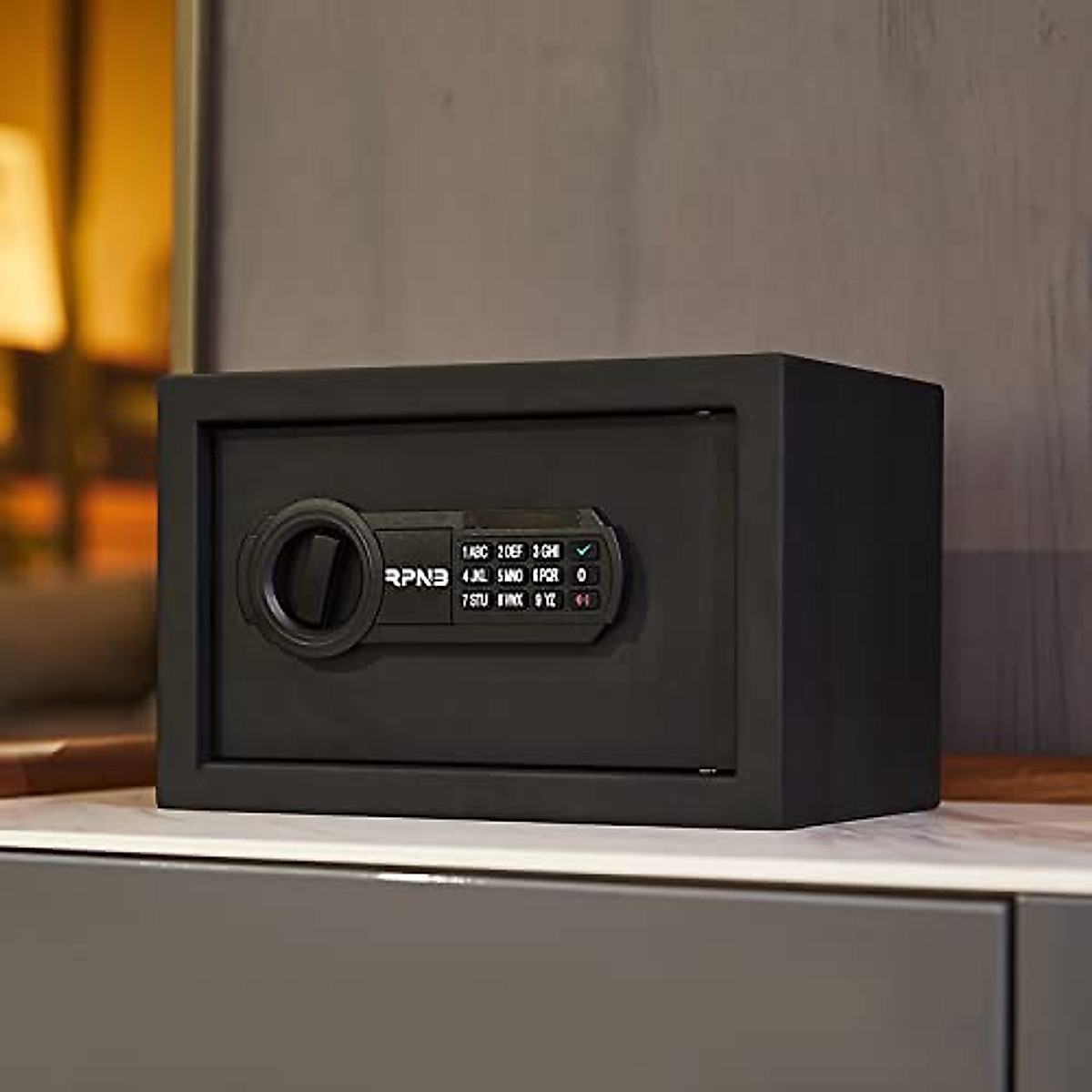 RPNB Deluxe Safe and Lock Box,Money Box,Digital Keypad Safe Box,Steel Alloy Drop Safe, Keypad Lock,Perfect for Home Office Hotel Business Jewelry Gun Cash Use Storage