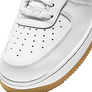 Nike Men's Air Force 1 Low '07 Shoe, White/White-gum Light Brown, 13