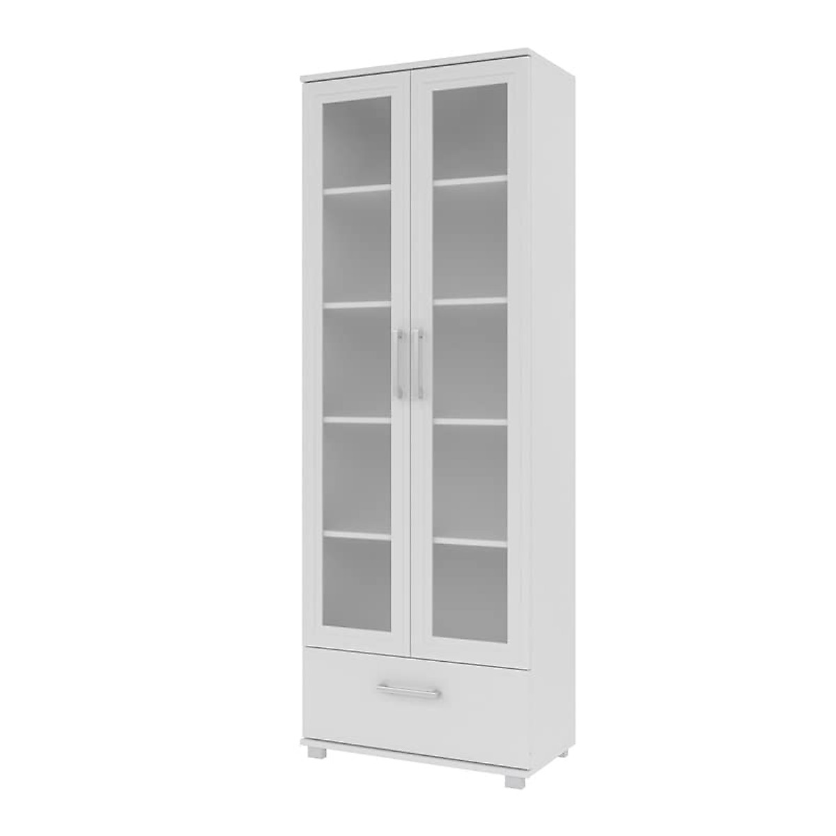 Accentuations by Manhattan Comfort -MC Serra 5 shelves Bookcase 1.0, White