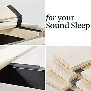 ZINUS Desmond Upholstered Platform Bed Frame with Wingback Headboard, Mattress Foundation, Wood Slat Support, No Box Spring Needed, Easy Assembly, Full