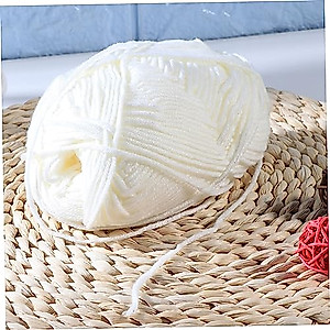 Knitting Wool 10 Rolls Milk Cotton Yarn Yarn Macrame Rope Milk Cotton for DIY Hand Knitting Yarn Crochet Yarn Yarn Ball Self Made White Wool Knitting Crochet Yarn