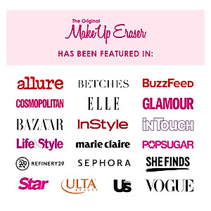 MakeUp Eraser Mini, Erase All Makeup With Just Water, Including Waterproof Mascara, Eyeliner, Foundation, Lipstick and More (Original Pink)