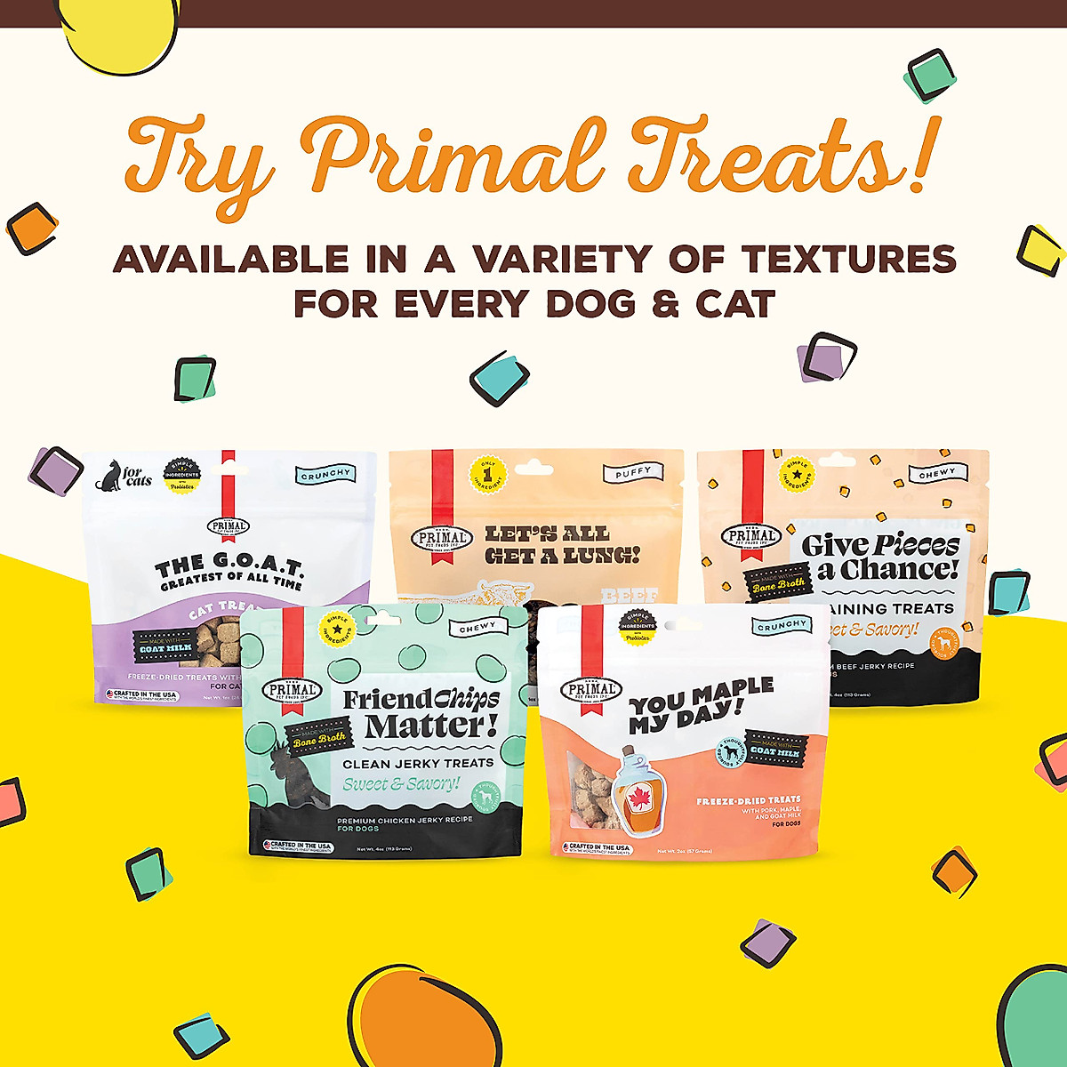 Primal Freeze Dried Dog Food Pronto, Chicken; Scoop & Serve, Complete & Balanced Meal; Also Use As Topper or Treat; Premium, Healthy, Grain Free, High Protein Raw Dog Food (7 oz)