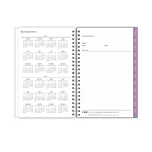 Blue Sky 2023 Weekly and Monthly Planner, January - December, 5" x 8", Clear Pocket Cover, Wirebound, Laila (142087)
