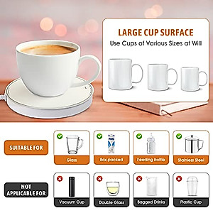 Coffee Mug Warmer, Electric Coffee Warmer for Desk with 6 Hours Auto Shut Off, Smart Candle Warmer 3 Temp Settings(113°F/131°F/149°F)