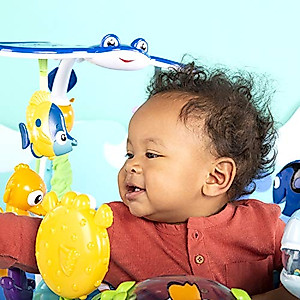 Bright Starts Disney Baby Finding Nemo Sea of Activities Baby Activity Center Jumper with Interactive Toys, Lights, Songs & Sounds, 6-12 Months (Blue)