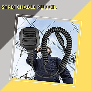 Retevis RT48 Shoulder Speaker Mic, IP54 Waterproof Microphone Compatible with Ailunce HD1 Retevis RT47 RT82 RT83 RT87 RT29 RB23 RT47V RB46 TYT2017 Walkie Talkies (1 Pack)