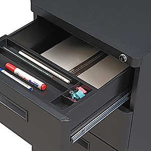 Nexel Interion Office Desk with 6 Drawers - 72" x 24" - Gray