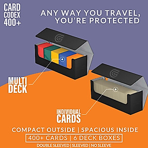 Guilt Free Gaming Card Codex 400+ | TCG Deck Storage - Holds Sleeved Cards, Deck Boxes, and More. Protection for your Collection