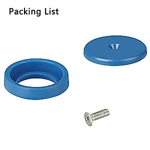 KWODE Pre Rinse Spray Valve Repair Kit for All Commercial Sink Sprayer, Spray Face Bumper and Screw Repair Part Blue