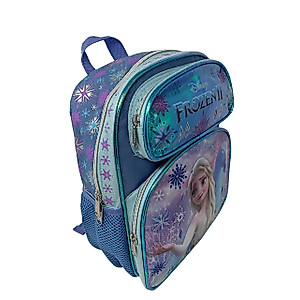KBNL Disney Frozen 2 Elsa & Horse 12" Toddler Backpack, Blue, Small