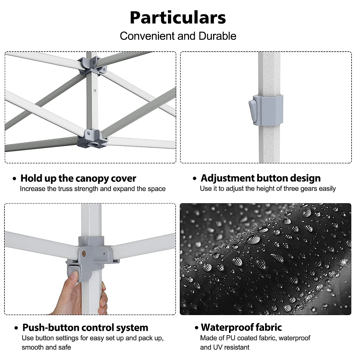 MASTERCANOPY 10x20 Premium Heavy Duty Pop Up Commercial Instant Canopy with Sidewalls(10x20 Black)