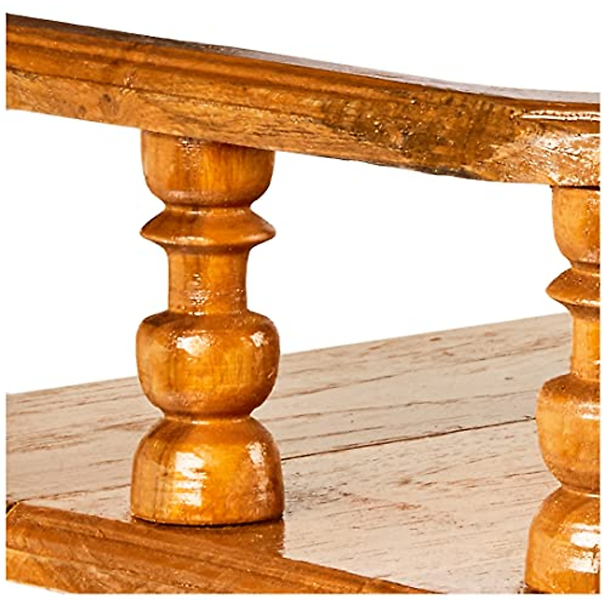 GABUR ThaiArtCraft Buddha Shelf Statue Stand Wall Rack Teak Wood Asian Style 10 Inches