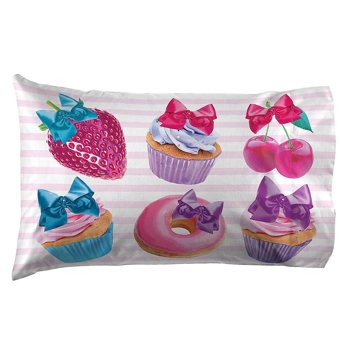 Nickelodeon JoJo Siwa Sweet Life Pink/White 4 Piece Full Sheet Set