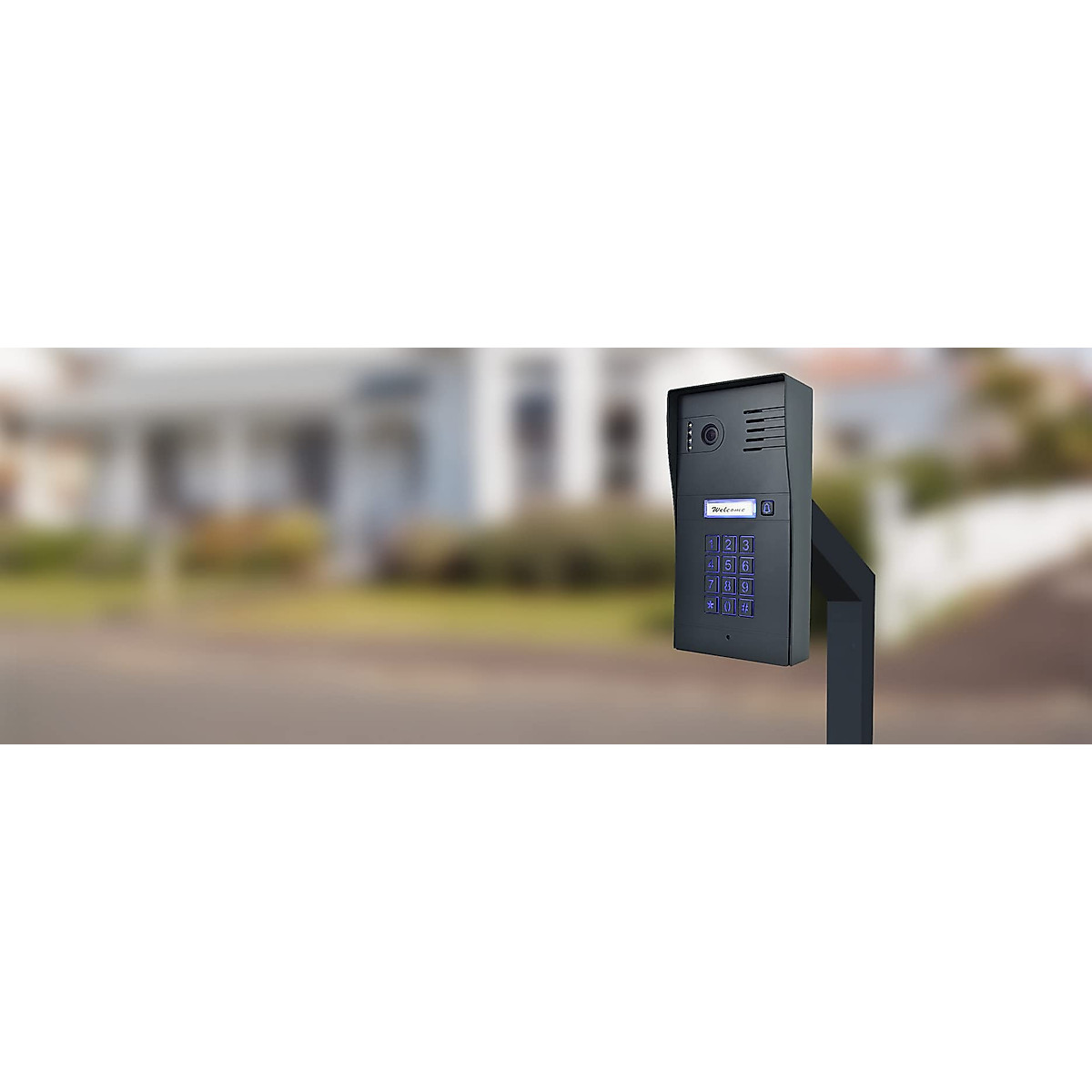 GBF Smart Video Door Phone & Doorbell Intercom System with a Smart keypad(PL963PMBL-POE)- 1080P Camera, Built in POE, Control Two Locks remotely, Timed Unlock