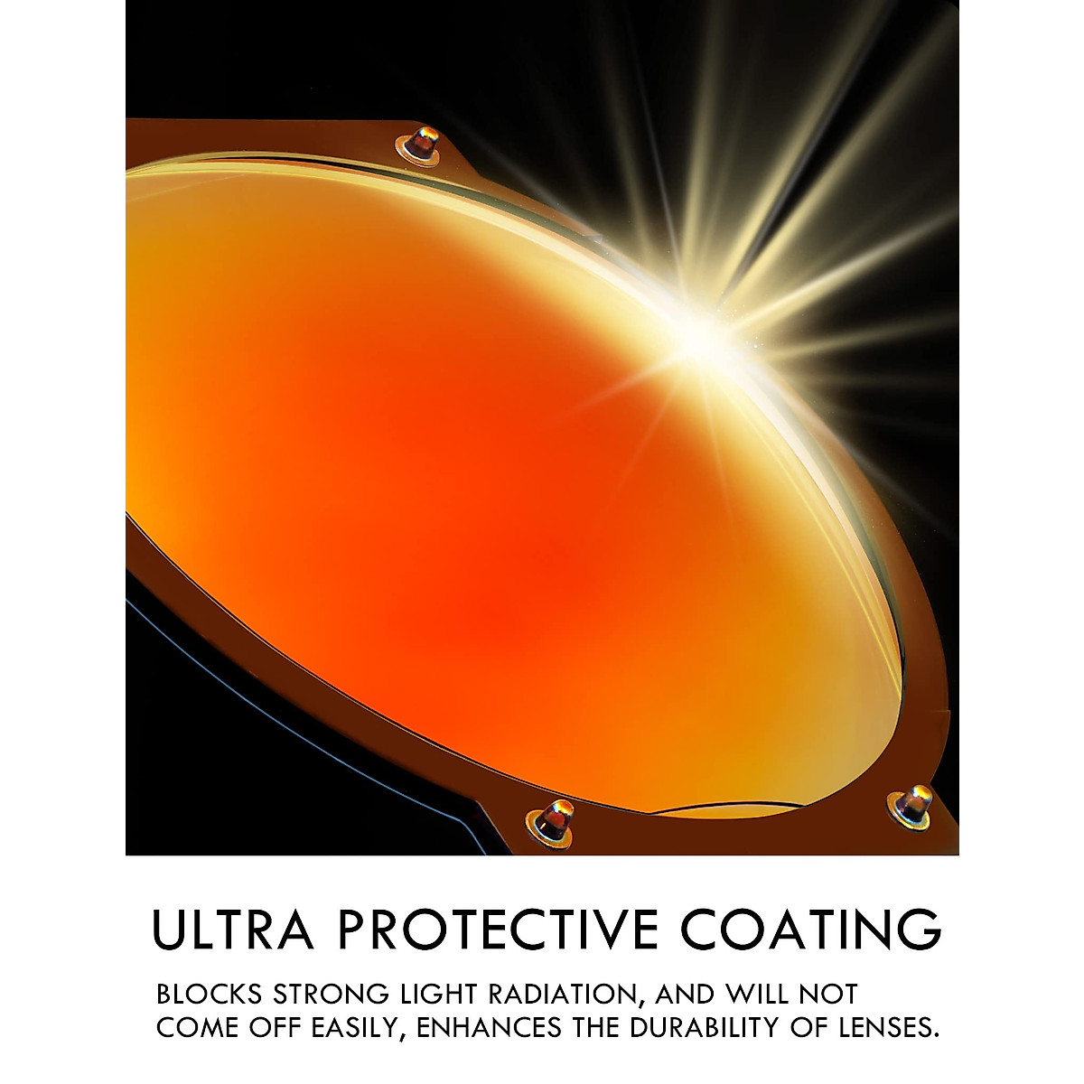 Raydi Polycarbonate Replacement Lenses for Bose Tenor BMD0010 Sunglasses - Crystal Clear - Anti-Blue Light