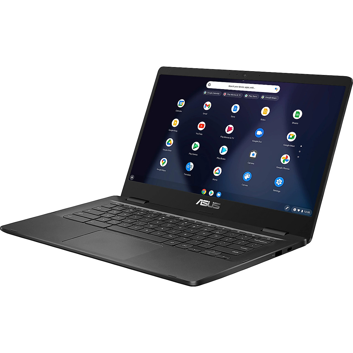 asus Chromebook Thin Light Laptop, 14'' HD Nano-Edge Display, Intel Celeron N3350 (Upto 2.4GHz), 4GB RAM, 96GB Storage (32GB eMMC +64GB SD),Webcam, WiFi, Long Hour Battery, Chrome OS+HubxcelAccessory