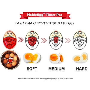 NobleEgg Complete Egg Cracker Topper Set | Unique Egg Cups for Soft Boiled Eggs, Egg Timer Pro, True 18/10 Egg Spoons, Egg Topper, Stylish Gift/Storage Box