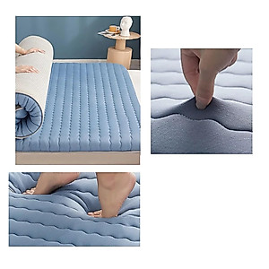 FrYsky Full Size Mattress, Latex Mattress, Tatami Mattress, Slow Rebound Foam Mattress, Soft and Comfortable Love Bed Mattress Futon Bedroom Furniture (Color : Gray, Size : 60 * 120CM*4.5CM)
