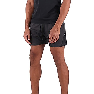 Anthem Athletics Isoflex 5 Inch Men's Workout Shorts - Zipper Pocket Short for Running, Athletic & Gym Training - Volcanic Black G2 - Medium