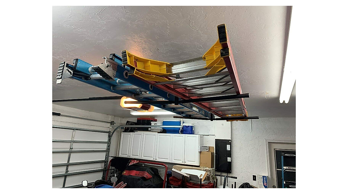 StoreYourBoard Double Ladder Ceiling Rack - Organize Smartly