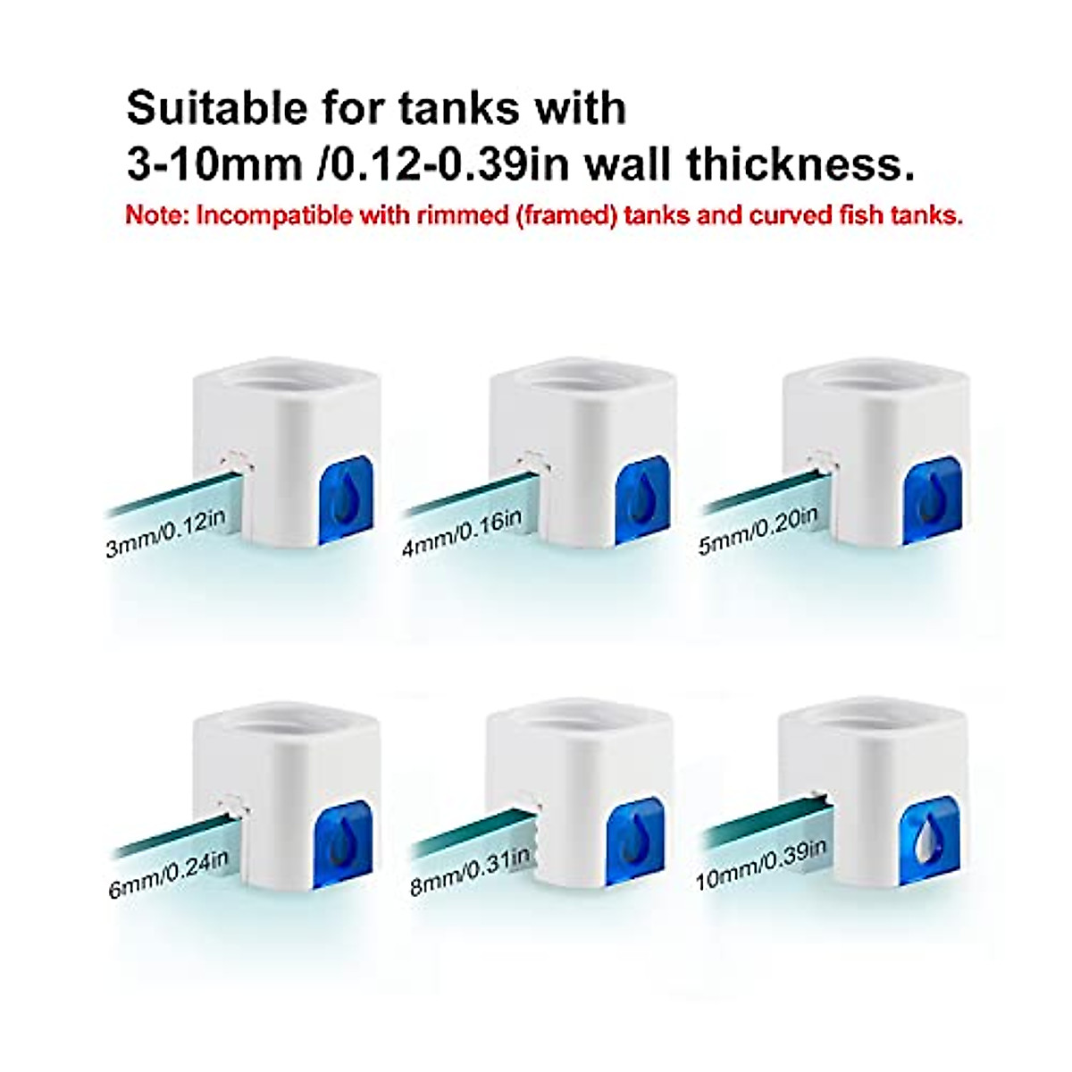 Clscea Aquarium Auto Top Off System Water Filler Compensator Blue