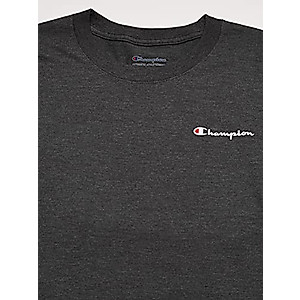 Champion mens Classic T-shirt, Left Chest Script T Shirt, Granite Heather-y08160, X-Large US