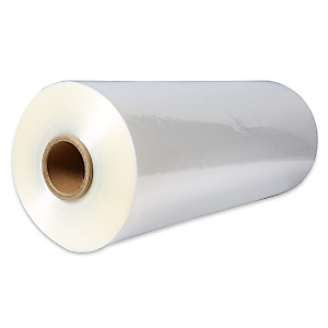 12" Polyolefin Centerfold Shrink Film Standard, Excellent Clarity High Gloss, 4375 ft x 60 Gauge Thick, 1 Roll