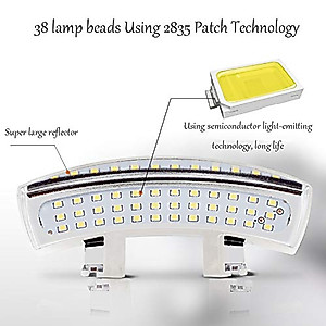 DSJ 36 Led Solar Light, Wireless Waterproof Solar Fence Lights W/High Efficiency Solar Panel and Motion Sensor for Patio, Fence, Yard, Garden (Pack of 2)/Warmlight