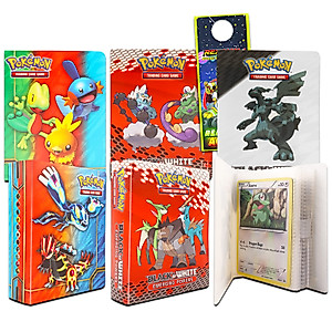 pokeball Pokemon Binders for Cards Bundle ~ 6 Pack Assorted Pokemon Album Card Holder, Each Holds 60 Cards Plus Door Hanger | Pokemon Card Carrying Case, Mini