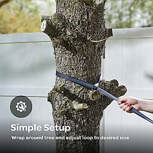 Durable Hammock 400 lb Capacity, Nylon Camping Hammock Chair - Double or Single Sizes w/Tree Straps and Attached Carry Bag - Portable for Travel/Backpacking/Beach/Backyard (Medium, Blue & Light Blue)