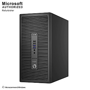 HP ProDesk 600 G2 Tower Desktop PC, Intel Quad Core i5 6500 up to 3.6GHz, 16G DDR4, 240G SSD + 1T HDD, WiFi, BT 4.0, DVD, Windows 10 Pro 64-Multi-Language Support English/Spanish/French (Renewed)