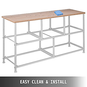 Happybuy 5-Drawer Storage Organizer Unit with Fabric Bins Bedroom Play Room Entryway Hallway Closets Steel Frame MDF Top Dresser Storage Tower Fabric Cube Dresser Chest Cabinet (Beige/Wide)