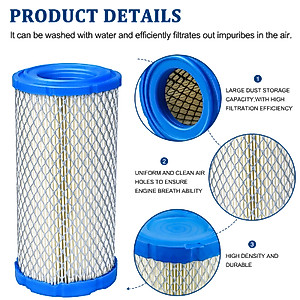K1211-82320 Air Filter for Kubota BX23 BX24 BX25 BX22 / NAPA 6449 / Kawasaki 11013-1290 11013-7048 11013-7029 / Donaldson P822686 / Fleetguard AF25550 / 25 083 02-S/WIX 546449 / Baldwin PA4632