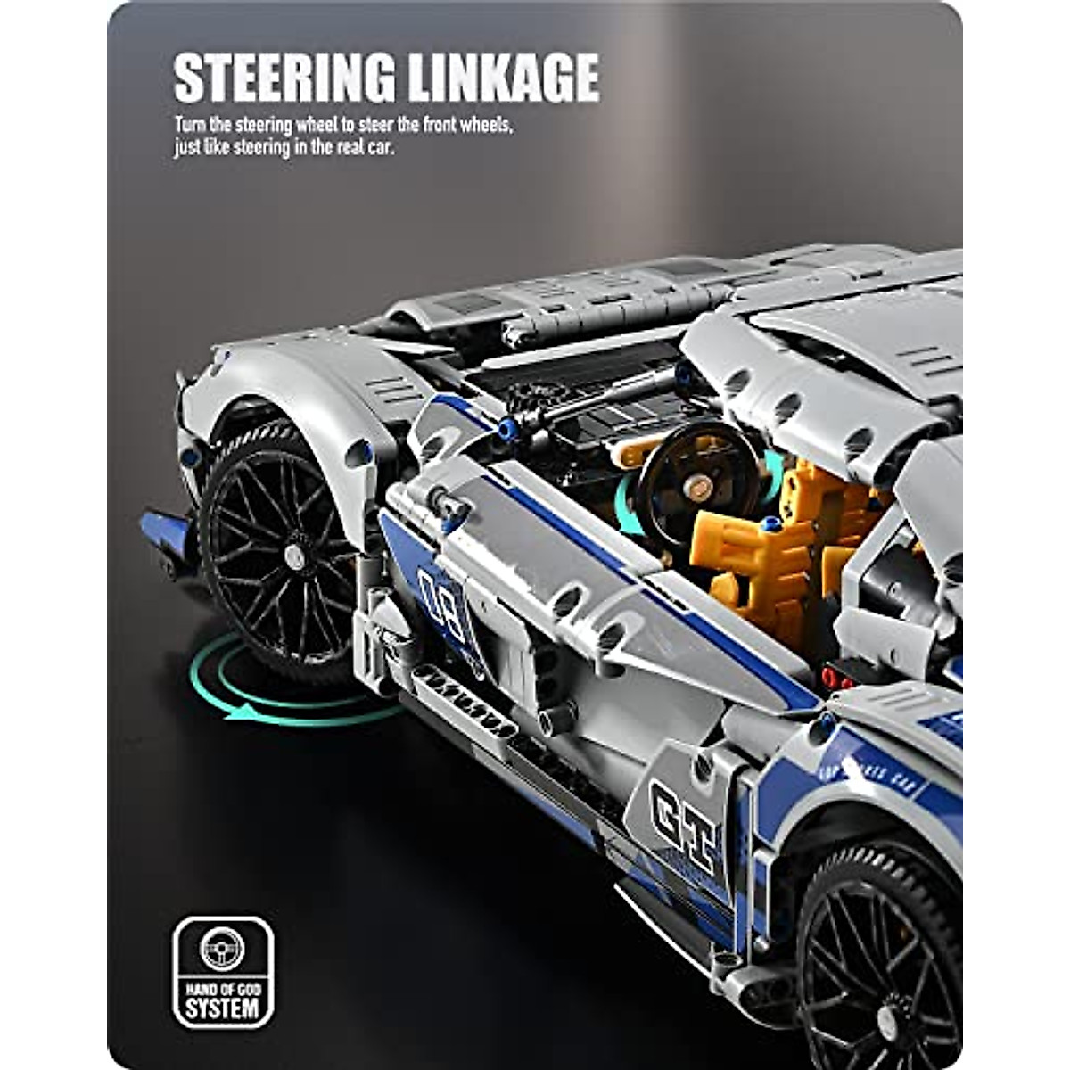 Nifeliz Genera Sports Car Building Toy Sets for Adults, A Colletible Supercar Model to Build and Display, Gift for Sports Car Fans and Adults (2,910 Pieces)