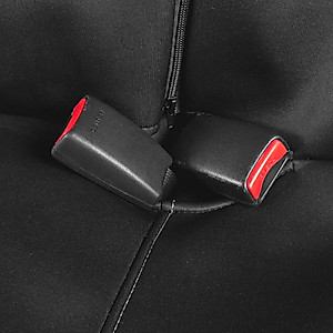 Motor Trend SpillGuard Car Seat Covers Full Set Waterproof – Neoprene Seat Protectors with Split Rear Bench, for Auto Truck Van and SUV