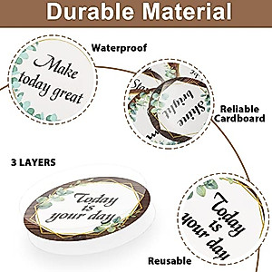 50pcs Positive Sayings Accents Eucalyptus Motivational Classroom Cutouts Decors Growth Mindset Chips Inspirational Quotes Bulletin Board Class Door Decorations