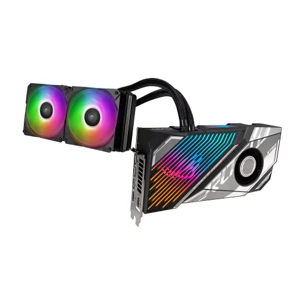 ASUS ROG Strix LC NVIDIA GeForce RTX™ 4090 OC Edition Gaming Graphics Card (PCIe® 4.0, 24 GB GDDR6X, HDMI® 2.1, DisplayPort™ 1.4a, Full-Coverage Cold Plate, 240 mm Radiator, 560mm tubing)