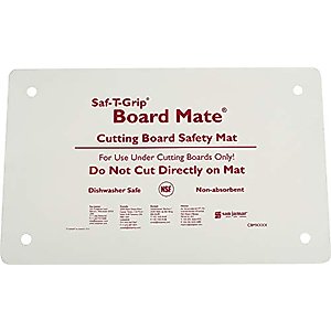 Carlisle FoodService Products CBM1016 Saf-T-Grip Board-Mate Nonslip Cutting Board Mat, 16" Width x 10" Height (Pack of 1)