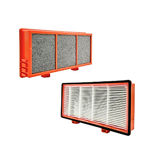 Nispira AER1 Filter Replacement for Holmes Air Purifier Smoke Grabber HAPF30AS-U4R HAPF30AT Odors Dust VOCs Remover 1.2 x 10 x 4.6 Inches, 4 Packs.