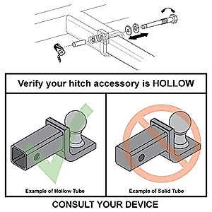Let's Go Aero (SHP2040-XL) Keyless Press-on Locking Silent Hitch Pin for 2.5in Hitches