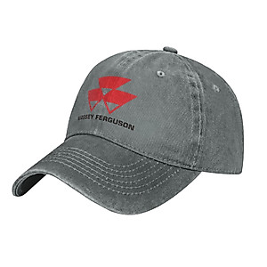 Massey Ferguson Classic Cowboy Hat Adjustable Baseball Cap Unisex Casual Sports Hat Gray