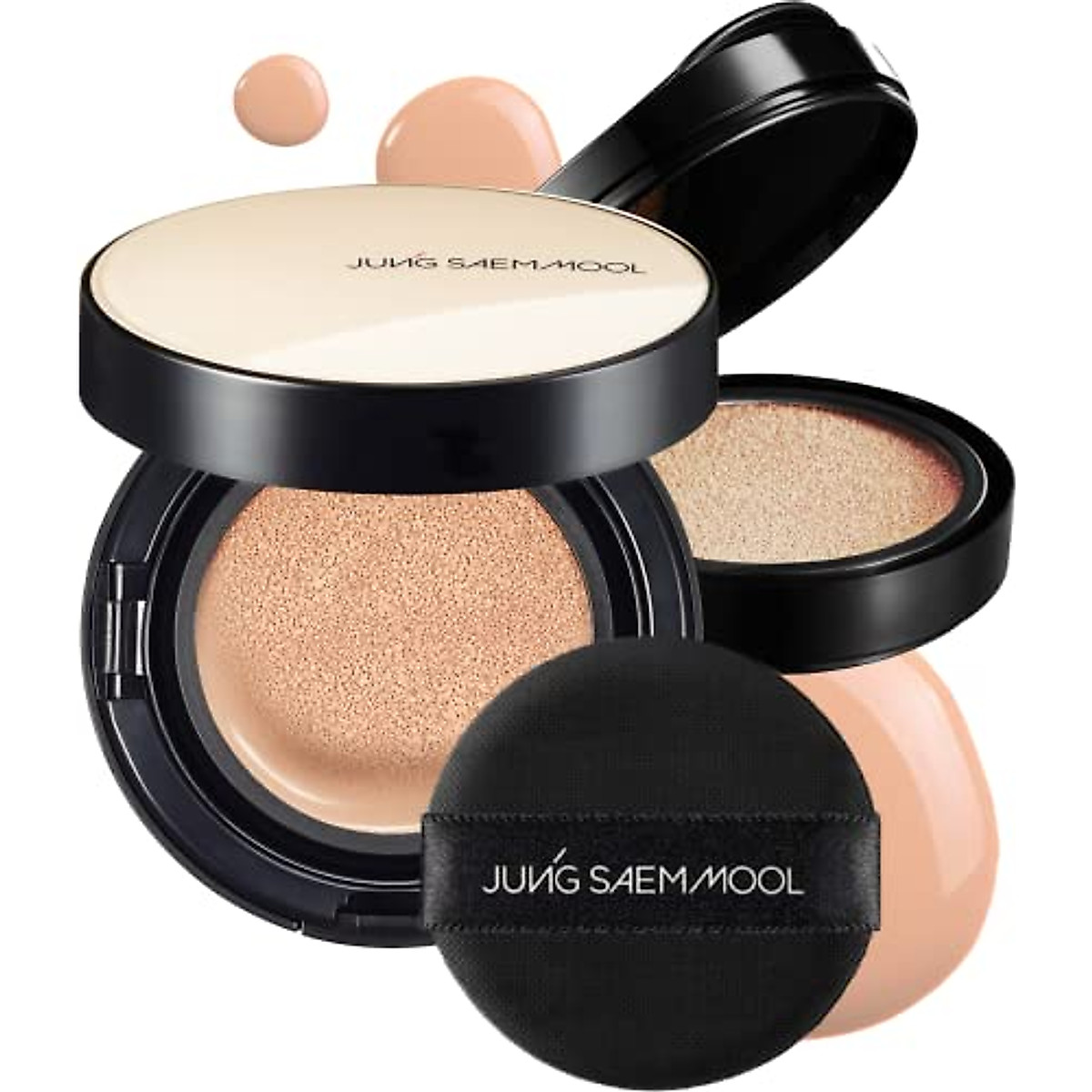 [JUNGSAEMMOOL OFFICIAL] Essential Skin Nuder Cushion (Fair Pink) | Refill Included | Natural Finish | Buildable Coverage | Makeup Artist Brand | Cream Foundation
