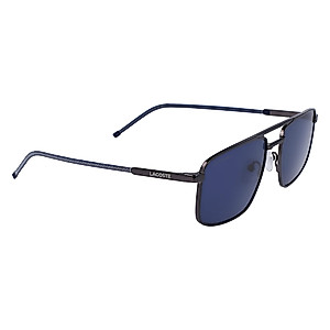 Lacoste Men's Sunglasses L255S - Matte Dark Grey with Solid Blue Lens