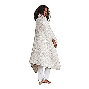 Barefoot Dreams CozyChic Ultra Lite Barefoot in the Wild Pashmina, Women’s Wrap, One Size, Cream/Stone