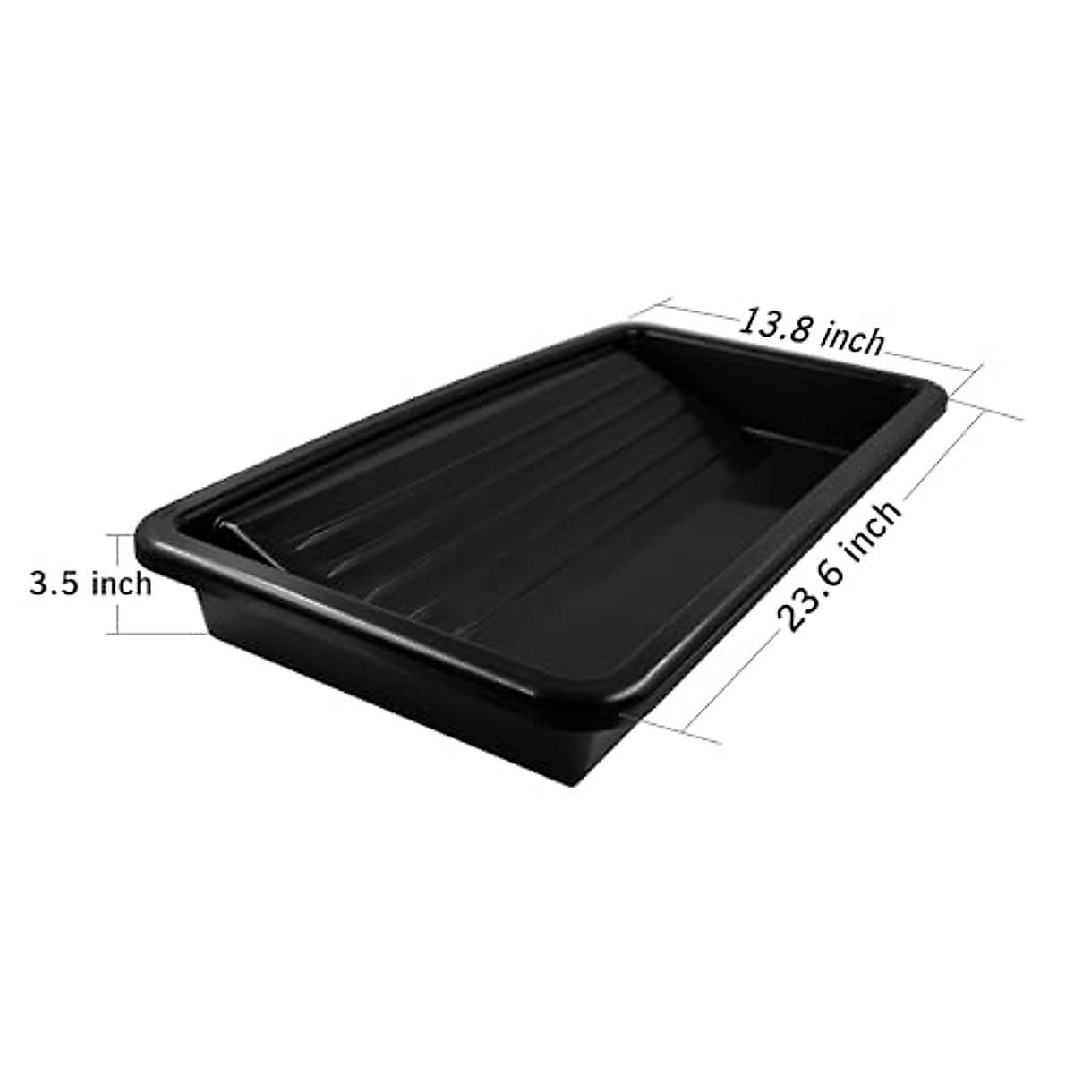 ROLLINGDOG 18 Inch Paint Tray-Large Paint Trays (Pack of 2) & Disposable Paint Tray Liners (Pack of 10)