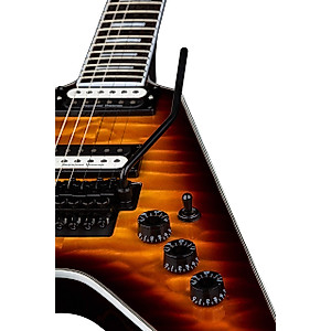 Dean V Select Quilt Top Floyd Rose Electric Guitar, Trans Brazilia