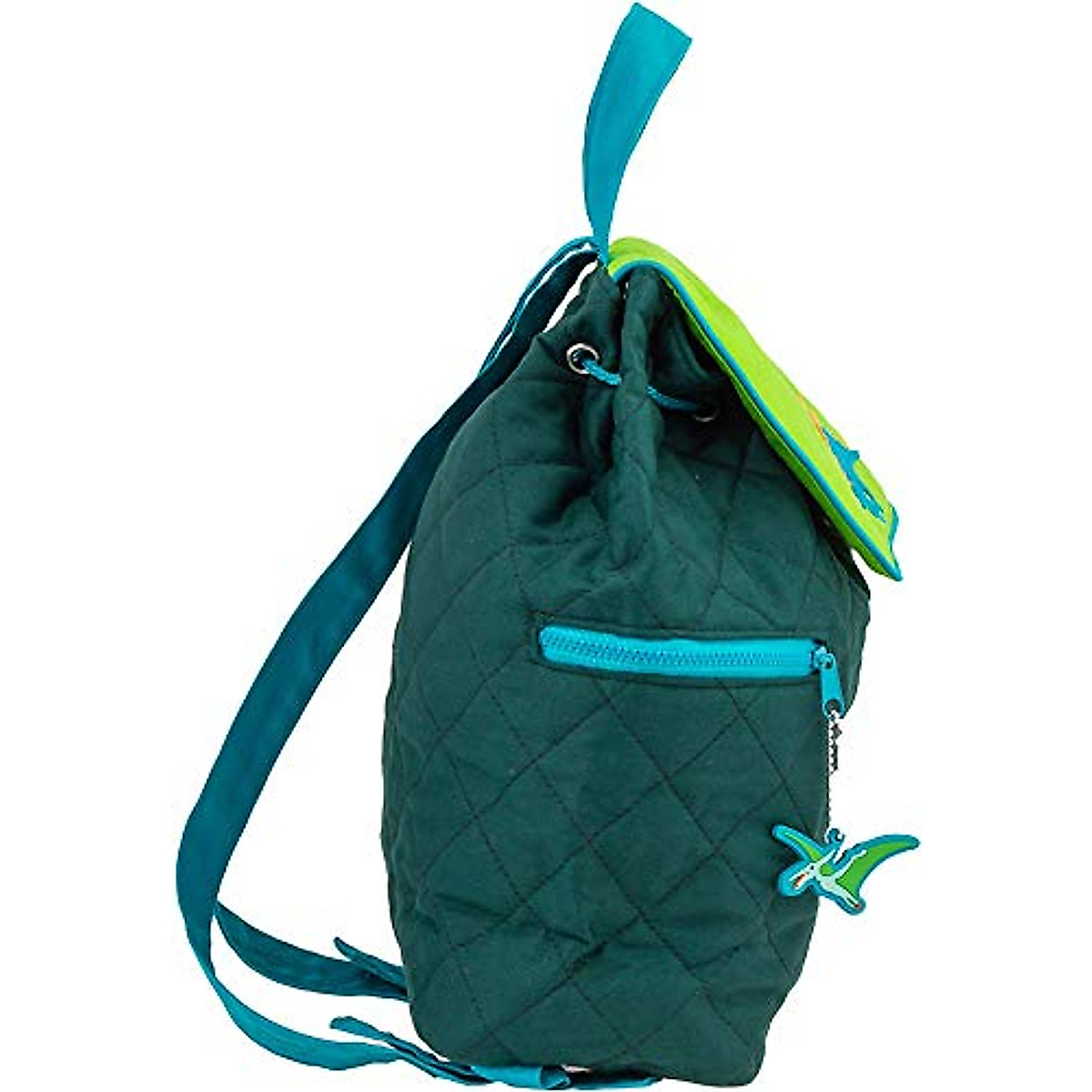 Stephen Joseph Kids' Unisex Toddler Back to School, Quilted Backpack, Dinos Dark Green, One Size